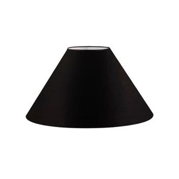 Cúpula em tecido cone abajur luminária cp-4078 25/40x15cm preto ...