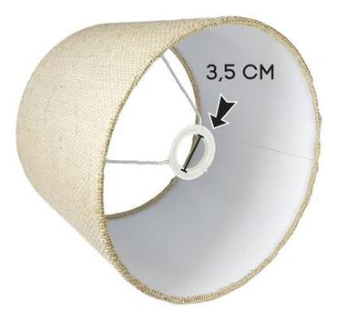 Cúpula Para Abajur 25X25X20 Om Luz - Branco - Abajur - Magazine Luiza