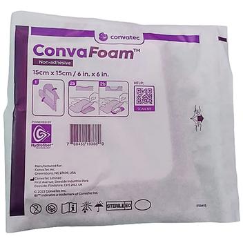 Curativo ConvaFoam Convatec Espuma Não Adesivo 15x15cm-unidade ...