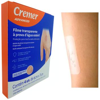 Curativo Filme Transparente Protege Pele 6 X 7cm Cremer 4 Un - Curativo ...