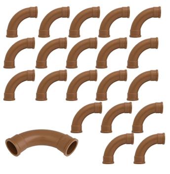 Curva 90 graus Cano Pvc 3/4 25 Mm Soldável Krona 20 Peças - Conexão ...