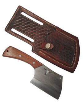 Cutelo Mini Em Aço Inox Com Bainha De Couro Full Tang - Cutelaria ...