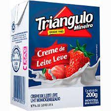 cx CREME DE LEITE LEVE 17 DE GORDURA TRIANGULO 200G Caixa com 27 Un ...