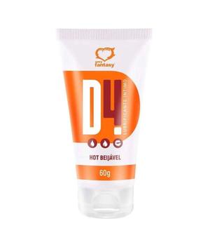 D4 Lubrificante Íntimo Aromático Beijável 60g Base D'água - S Fantasy - Lubrificante Íntimo ...