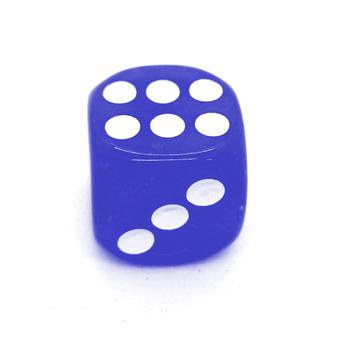 Dado Azul 6 Lados 14mm Orixás Umbanda Erês Iemanjá Un - Flash - Dados ...