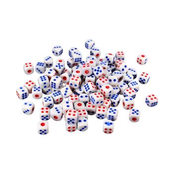 Dado Branco Profissional 6 Lados 14mm Pacote C/100 Peças - OPEN TRADE ...