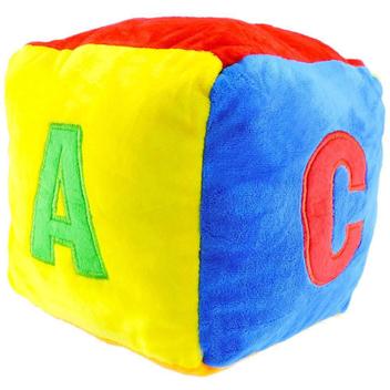 Dado Educativo De Pelúcia Com Chocalho De Letras - 25Cm - Fizzy ...