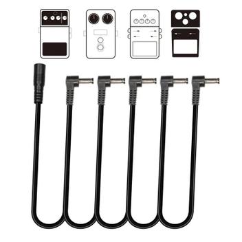 Daisy chain for guitar effect pedals, 5 way power cable, 9v dc, power ...