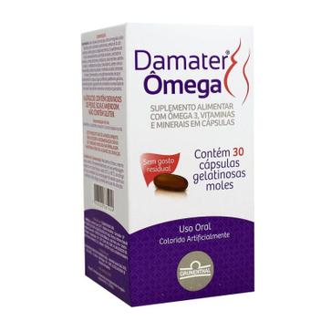 Damater Ômega Suplemento Alimentar C/ 30 Cápsulas - GRUNENTHAL - Ômega ...