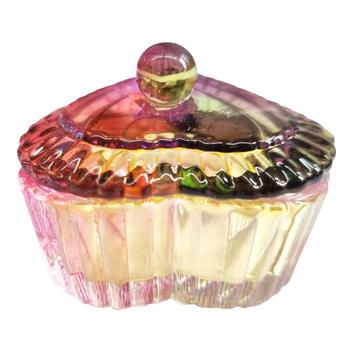 Dapen De Vidro Em Formato Com Tampa De Coração Ou Redondo - Chic & Fun ...