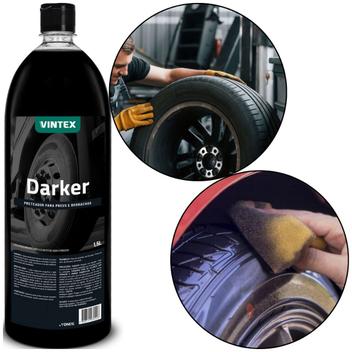 Darker Vintex 1,5l Preteador Para Pneus Plásticos Borrachas - Pretinho para Pneu - Magazine Luiza