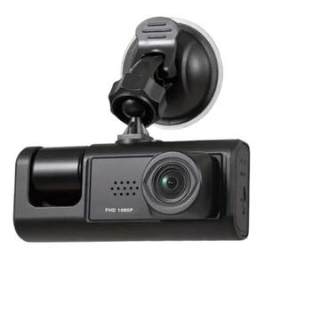 Dash Cam Automotiva 3 Câmeras, Gravador Veicular com Câmera Frontal e ...