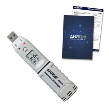 Datalogger de Temperatura e Umidade à Prova d'Água com Certificado de ...