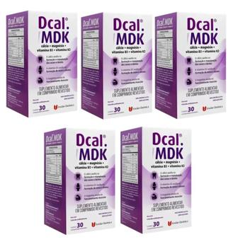 Dcal MDK Com 5 Caixas De 30 Comprimidos Revestidos Cada - UNIAO QUIMICA ...