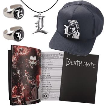 Death Note Bone Ryuk Kira L Anel K Acessórios Anime Manga - Kit ...