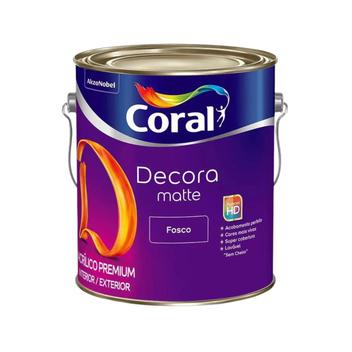 Decora matte fosco branco 3,6 lts coral - Tinta para Parede / Madeira ...