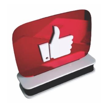 Decoração Mesa Ícone Joinha Curtir Live Influence Podcast - Acessando ...