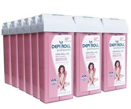 Depi Roll Kit c/18 Cera Refil Roll-On Rosa 100g - Cera Depilatória ...