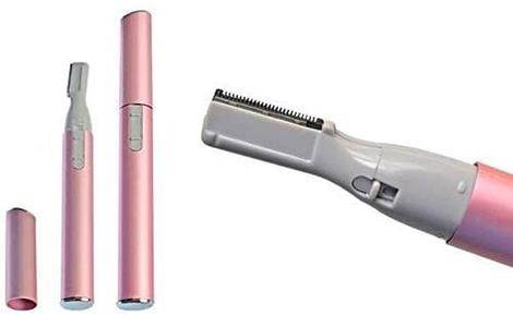 Depilador Aparador De Pelos Nariz Sobrancelhas E Orelha Mulher Facial Caneta Rosa - MARKELK ...