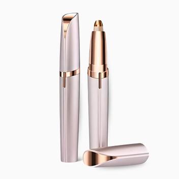 Depilador Dourado Sobrancelha Recarregável Formato de Caneta - FLAWLBSS - Depilador Elétrico ...