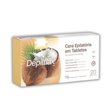 Depilflax Cera Quente Para Depilação Tablete Coco 01un 1Kg - Cera ...