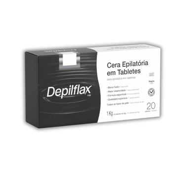 Depilflax Cera Quente Para Depilação Tablete Negra 01un 1Kg - Cera ...