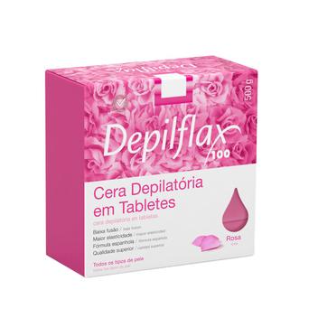 Depilflax Cera Quente Para Depilação Tablete Rosa 01un 500g - Cera ...