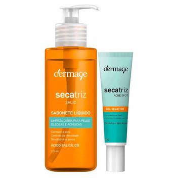 Dermage Secatriz Kit - Sabonete Líquido + Gel Secativo para Peles ...