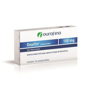 DESCONTINUADO-Antibiótico Doxifin Ourofino Tabs 14 Comprimidos 100 mg ...