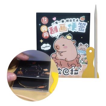 Desenho de Raspadinha - Capybara - Mini Bloquinho Scratch Capivara ...