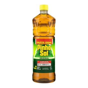 Desinfetante Pinho Sol Original 1000ml - Embalagem com 12 Unidades ...