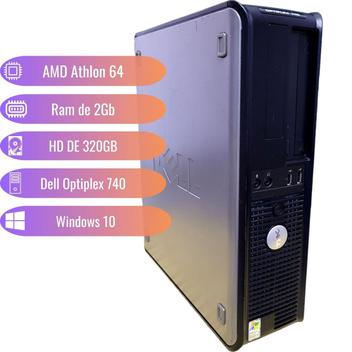 Desktop Cpu Dell Optiplex 740 Hd 320gb Athlon 64 2gb De Ram - CPU ...
