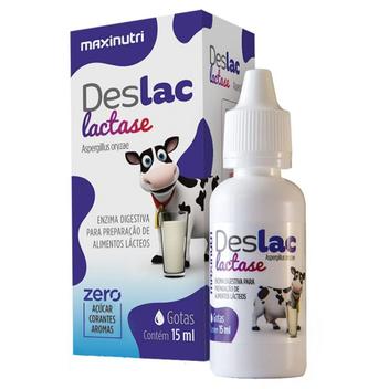Deslac Lactase Gotas (15ml) - Padrão: Único - MaxiNutri - Lactase ...