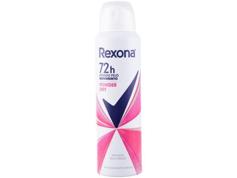 Desodorante Antitranspirante Aerossol Rexona - Powder Dry Feminino 72 Horas 150ml - Desodorante ...