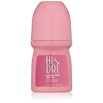 Desodorante Antitranspirante Roll-on Hi & Dri Powder Fresh - 50ml (6 ...