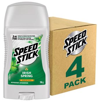 Desodorante antitranspirante Speed Stick Masculino, 90 ml, pacote com 4 ...