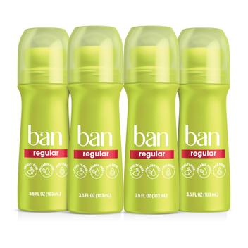Desodorante Ban Roll-On Regular 100ml - Pacote com 4 Unidades ...