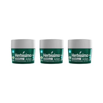 Desodorante Creme Herbissimo 55 G Action - Kit C/3Un - Herbíssimo ...