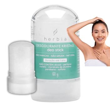Desodorante Cristal Pedra Stick Sem Aluminio Herbia 60g - Desodorante ...