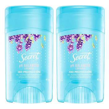 Desodorante em Gel Antitranspirante Secret PH Balanceado Lavanda 45g ...