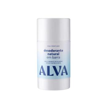Desodorante Natural em Barra Sem Perfume Alva Personal Care 55g ...