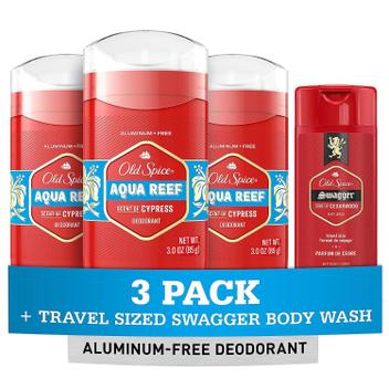Desodorante Old Spice Aqua Reef sem Alumínio - Pacote com 3 Unidades ...