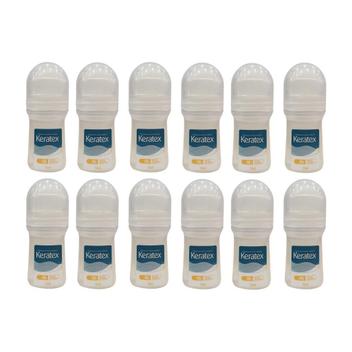 Desodorante Roll-On Fixed Translucido 55Ml Keratex - 12Un - Desodorante ...