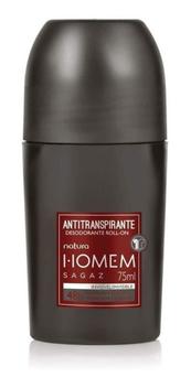 Desodorante Rollon Natura Homem Sagaz Antitranspirante 48h Invisível 75ml Anti Manchas ...