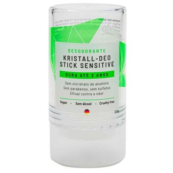 Desodorante Stick Biodegradavel Kristall Sensitive Alva Acrilico 120g ...
