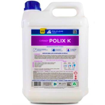 Detergente Limpa Pedras e Pisos Rusticos Polix k 5L Oirad Policlean ...