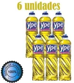 Detergente Líquido Ypê 500ml Neutro - Kit Com 6 Unidades - Ype ...