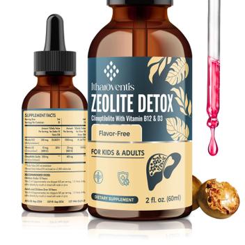 Detox Zeolite Itharoventis - 60ml com B12 e D3 - Para Crianças e ...