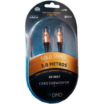 Diamond Cable GS-3057 Gold Series Cabo para Subwoofer Conectores ...