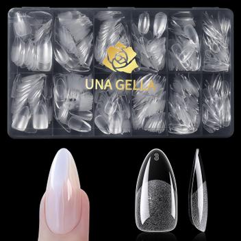 Dicas de Unhas UNA GELLA - Gel de Amêndoa (600 Unidades) - Aplicação ...